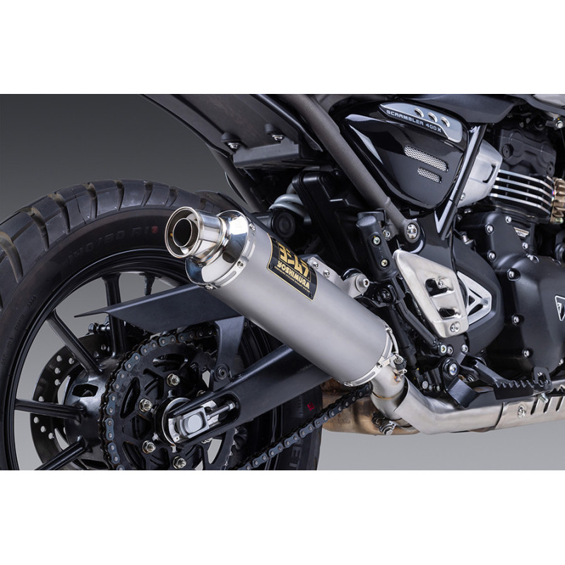 YOSHIMURA | Terminale GP-Magnum per Triumph Scrambler 400 / Speed 400 ...