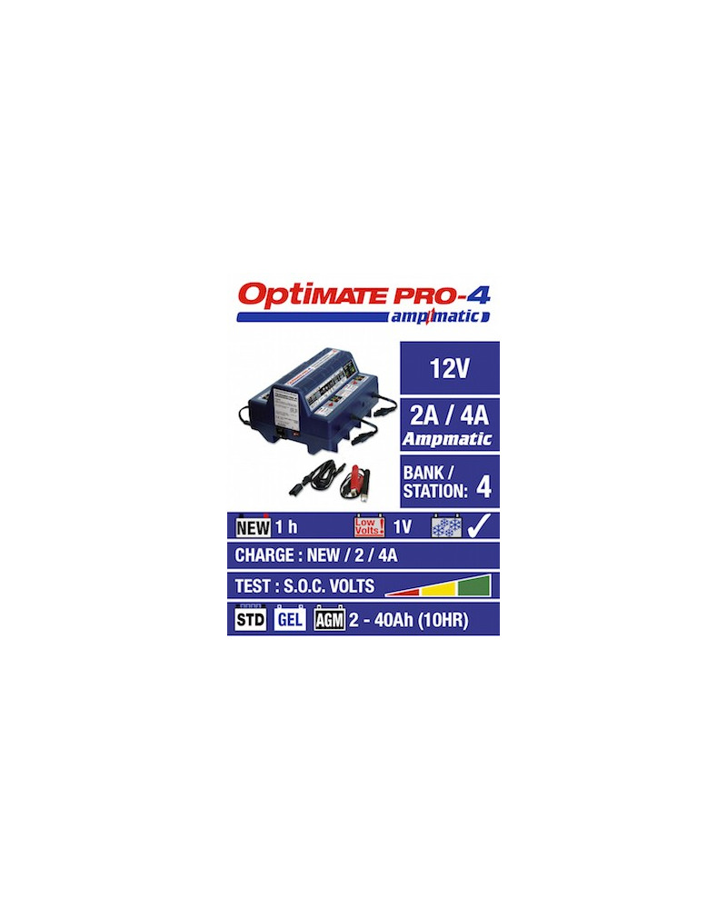 TECMATE | Caricabatterie Optimate PRO-4
