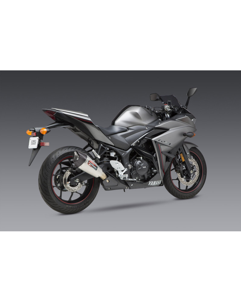 YOSHIMURA | Terminale AT2 Race in acciaio per Yamaha YZF R3 2015-2024 ...